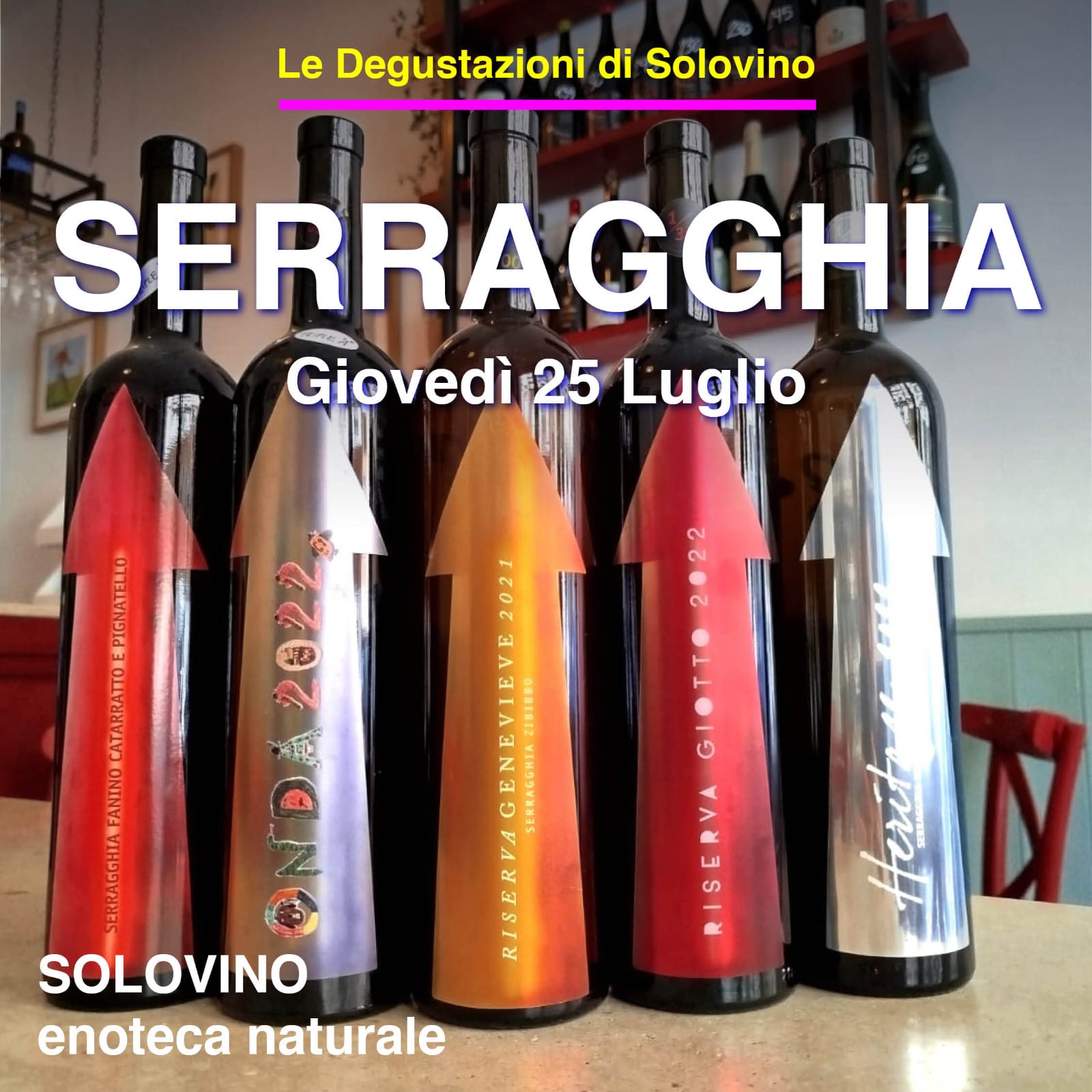 GIOVEDI’ 25 LUGLIO: SERRAGGHIA di Gabrio e Giotto Bini